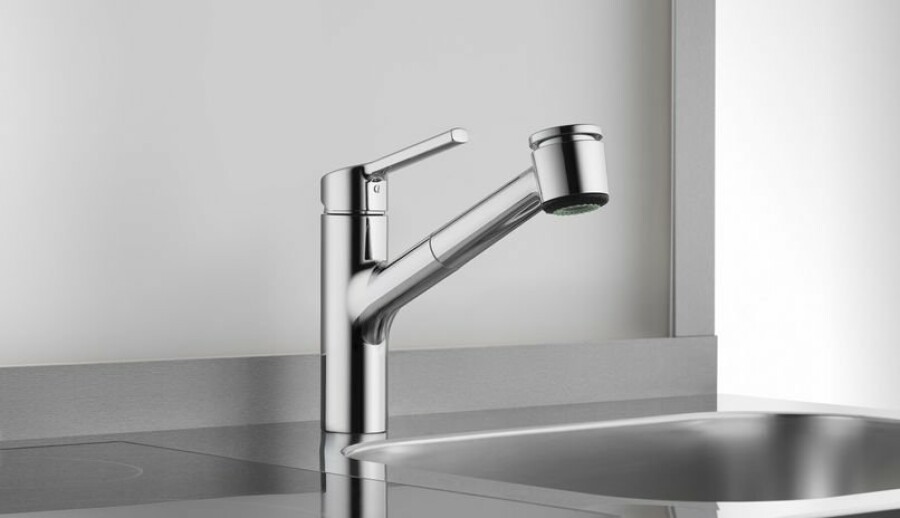 KWC Μπαταρία Κουζίνας LUNA E με αποσπώμενο ντουσάκι | Niveco