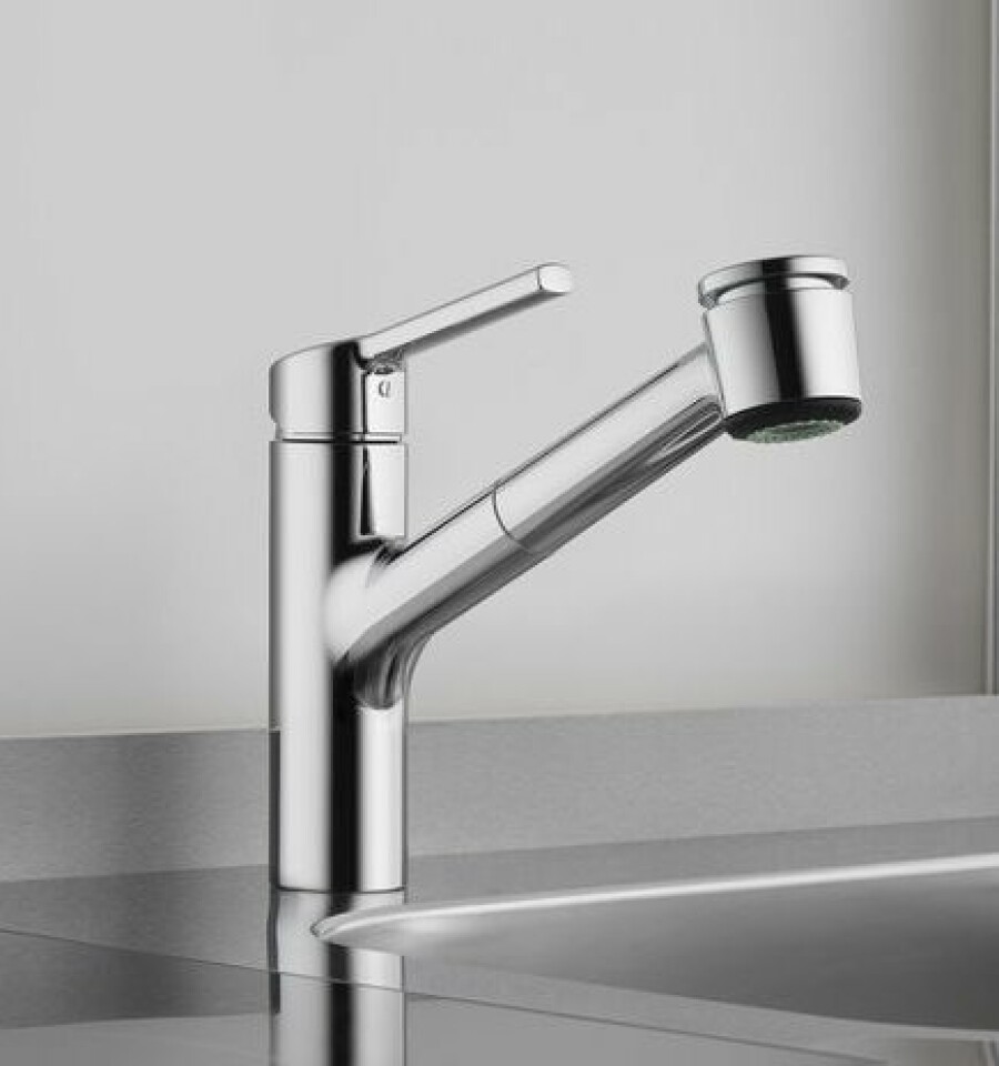 KWC Μπαταρία Κουζίνας LUNA E με αποσπώμενο ντουσάκι | Niveco